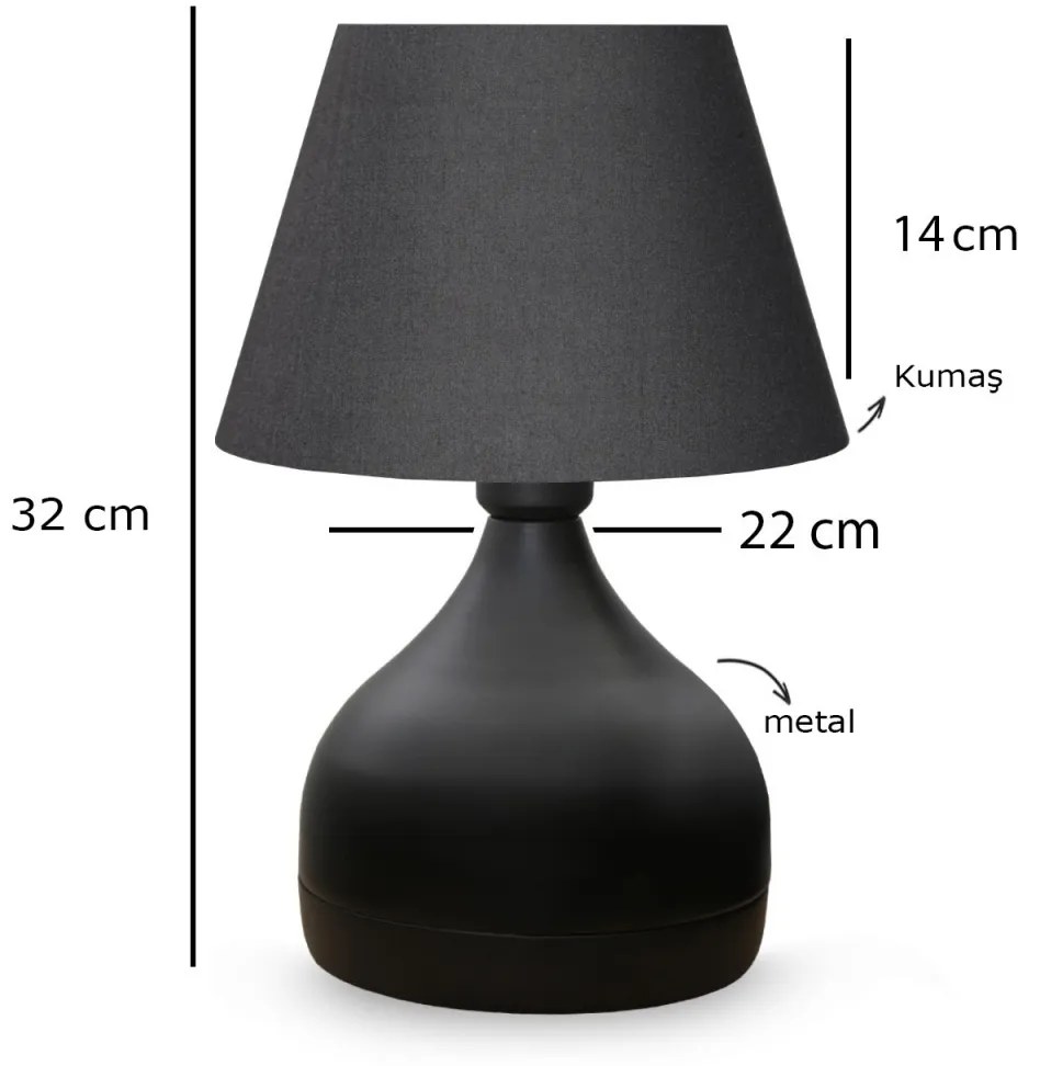 Stolní lampa Bolyn antracit