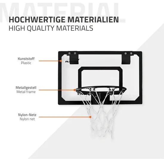 PEPU Sada basketbalového koše a míč 58x40 cm