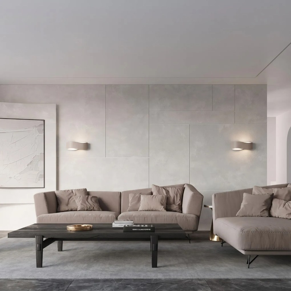 Sollux Lighting Nástěnné svítidlo TILA 30 taupe