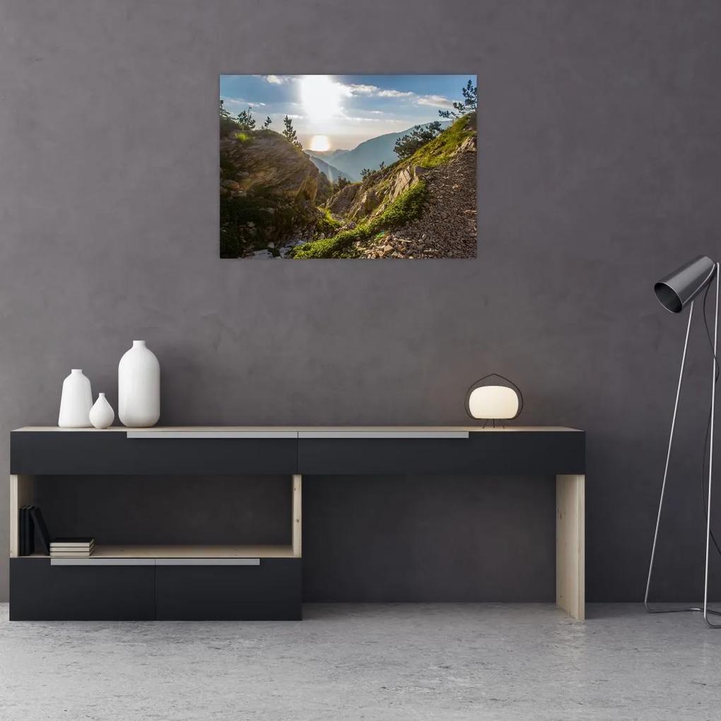 Skleněný obraz - Hora Olympus (70x50 cm)