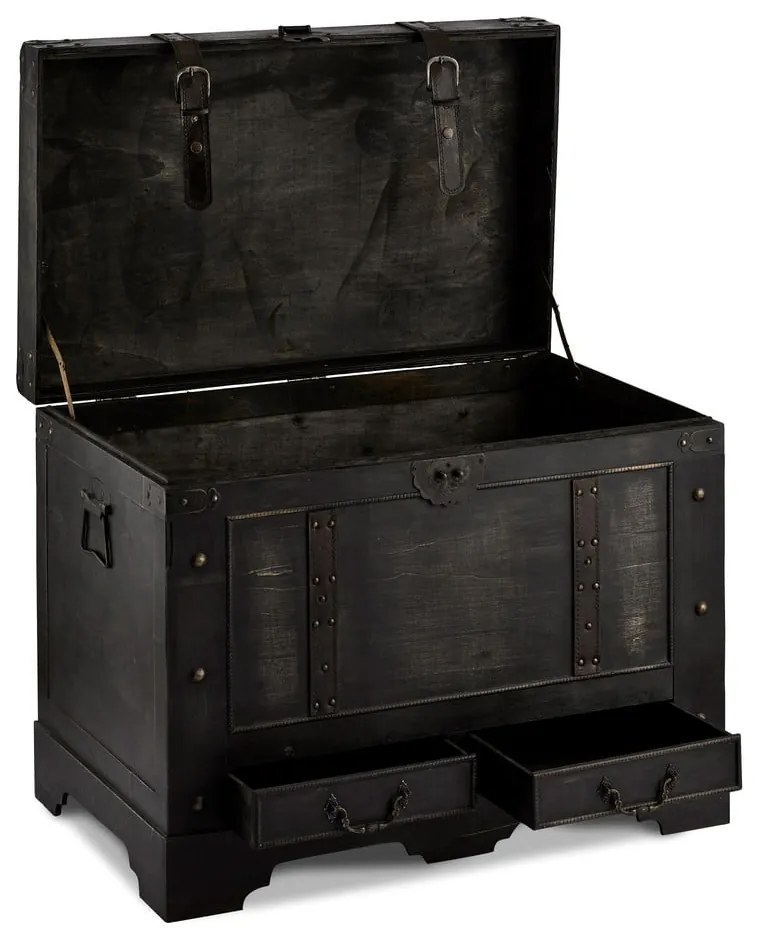 Sada 3 dřevěných dekorativních truhlic Furnhouse Trunks Straight