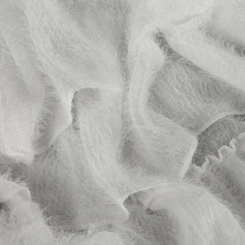 ZÁVĚS NA KROUŽCÍCH AGIS 2 140X250 CM BÍLÁ