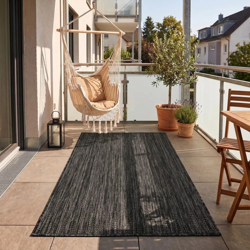Černý vnitřní a venkovní koberec 80x150 cm Mira 1450 – Ayyildiz Carpets