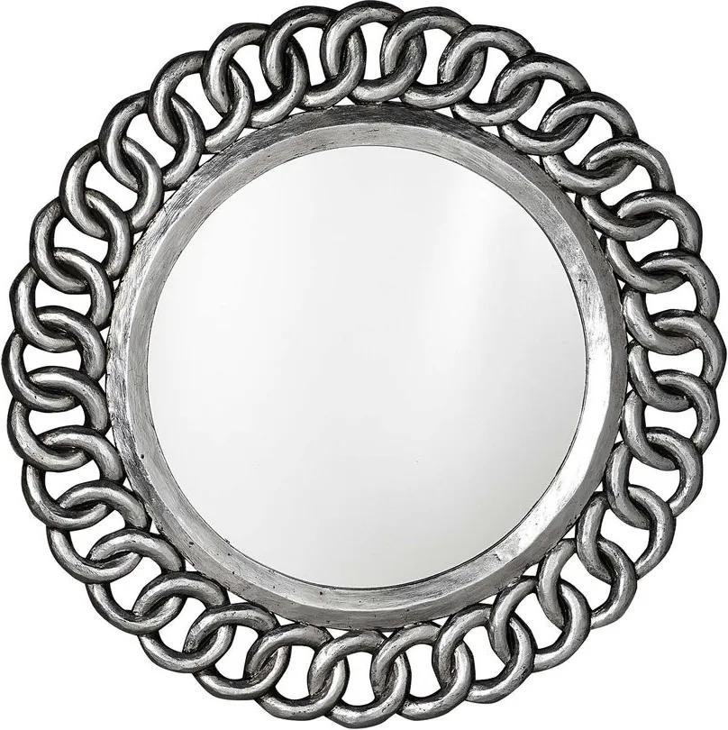 Sapho Sapho CERCLE kulaté zrcadlo v rámu, 80x80cm, stříbrná