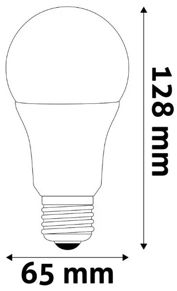 Prémiová stmívatelná LED  žárovka E27 12W 1120lm teplá, ekv. 78W, 3 roky