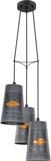 Eglo 43108 - Lustr na lanku HONEYBOURNE 3xE27/60W/230V