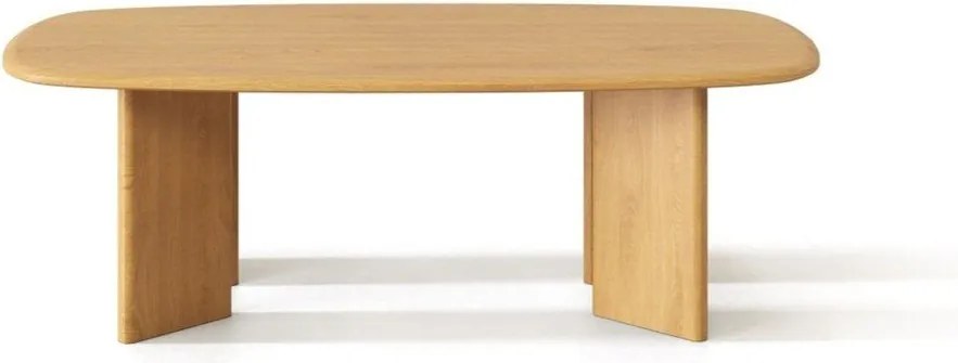 Konferenční stolek z dubového dřeva v přírodní barvě 60x120 cm Charlotte – Micadoni