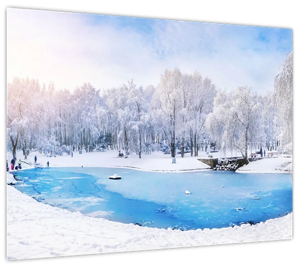 Obraz - Ledové jezero (70x50 cm)