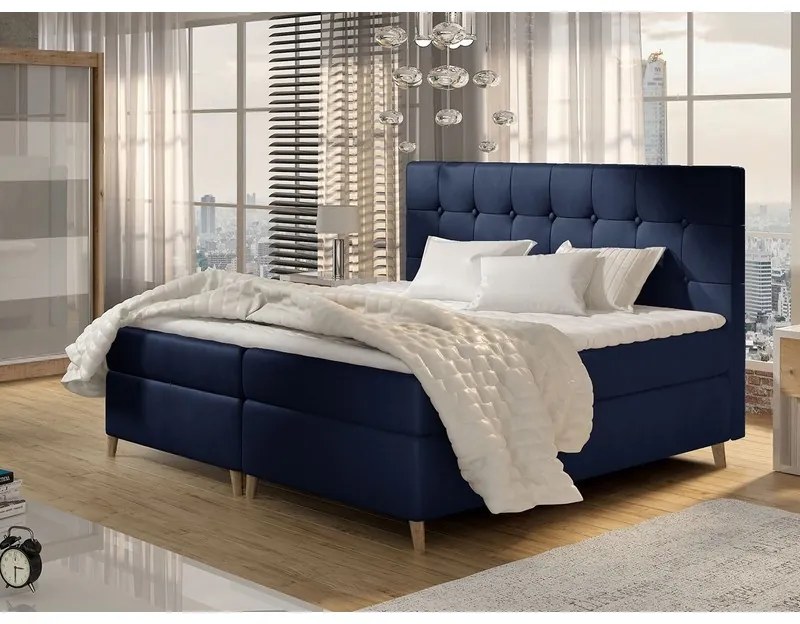 Kontinetální postel Crete, Rozměr postele: 120 x 200 cm, Barva:: Magic Velvet 2215