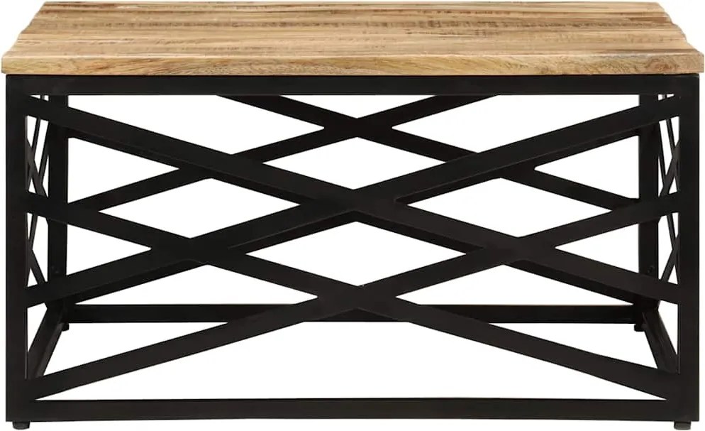 Konferenční stolek 68 x 68 x 35 cm masivní mangovníkové dřevo 287364