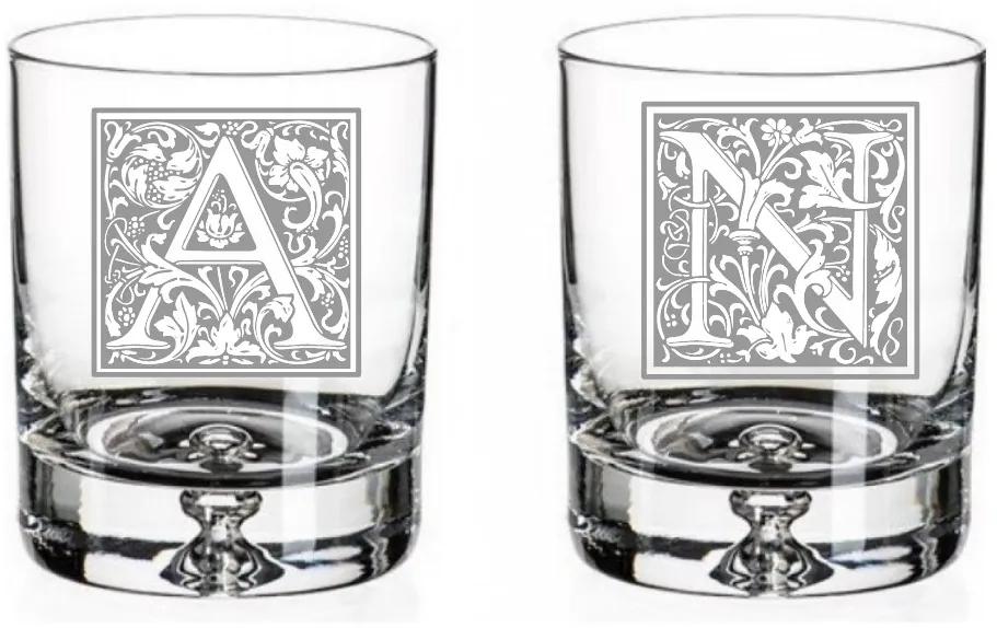 Dekorant Diamante sklenice na whisky Buble 250 ml INICIÁLY