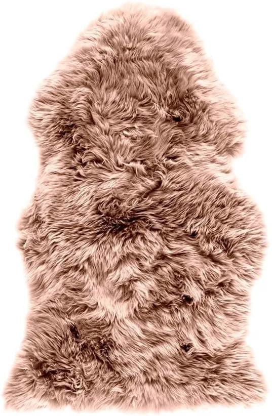 Hnědorůžová ovčí kožešina Royal Dream Sheep, 120 x 60 cm