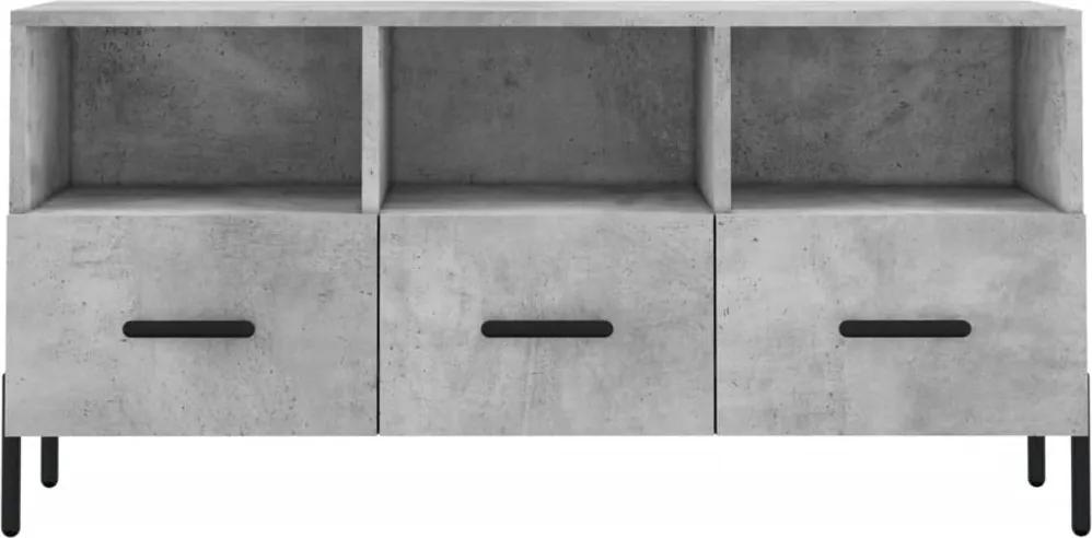 vidaXL TV skříňka 102 x 36 x 50 cm kompozitní dřevo [829048] Barva: Betonová šedá