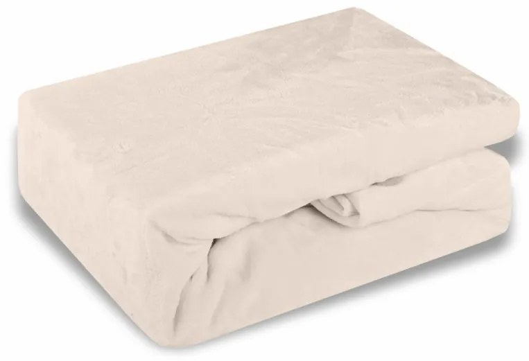 Plachta ložní z mikroplyše krémová EMI, Plachta 90x200