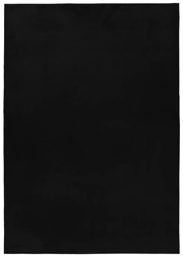Ayyildiz, Kusový koberec Pouffy 5100 Black, 80x150, černá, obývací pokoj