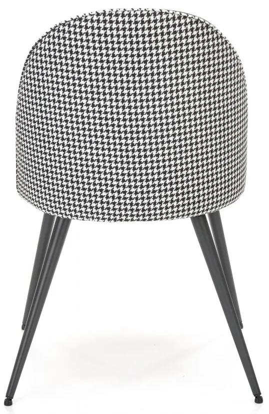 Jídelní židle K478 černá/bílá