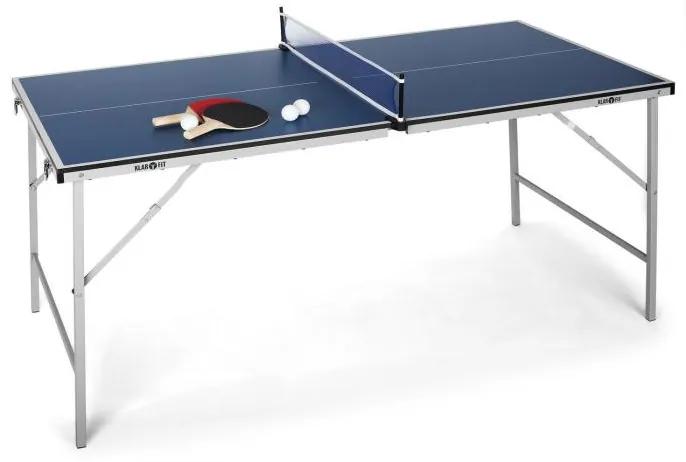 KLARFIT King Pong, ping-pongový stůl, sklápěcí, modrý