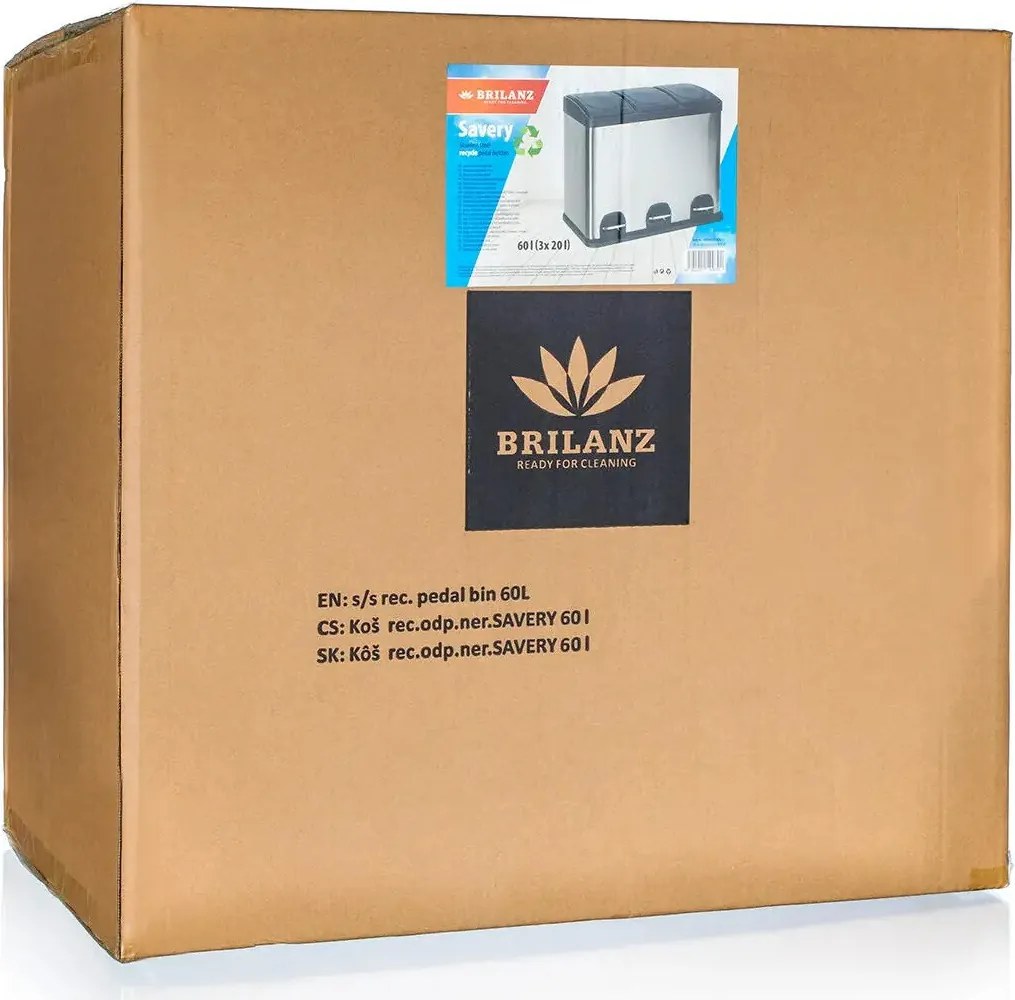 Brilanz Koš na tříděný odpad Savery, 3 x 20 l, 60 l