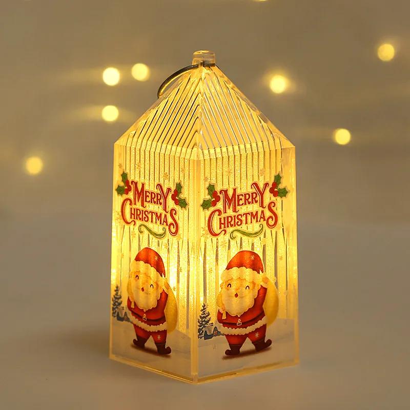 Vánoční LED dekorační lucerna, 9,5 cm, různé motivy na výběr Motiv: Sněhulák