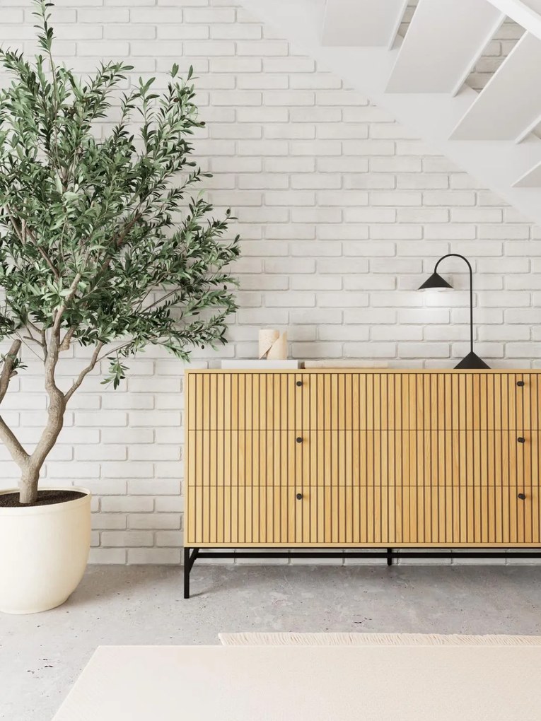 ACTONA Komoda ALBANY hnědá 157,9x40 cm