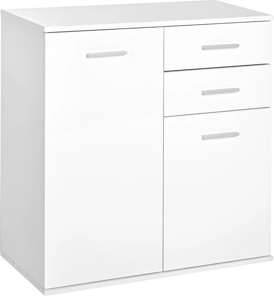 HOMCOM Konferenční skříňka Skladovací organizér s dvířky a zásuvkami 71x35x76cm pro jídelnu a obývací pokoj | Aosom