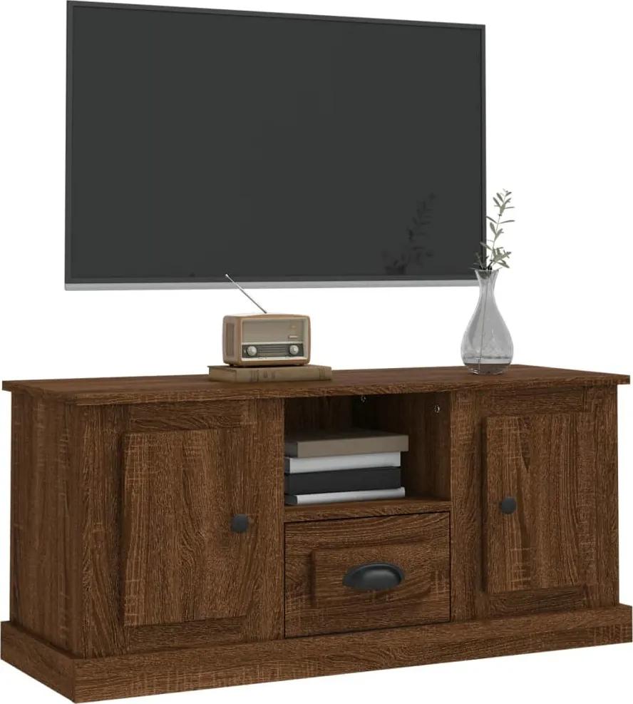 vidaXL TV skříňka 100 x 35,5 x 45 cm kompozitní dřevo [816463] Barva: dub sonoma