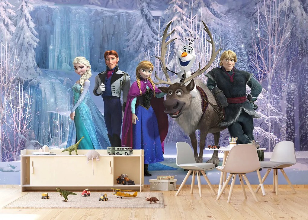 Vliesová fototapeta Kouzelné Ledové království Všichni Spolu, Disney | 360 x 270 cm | DFTDNXXL5037