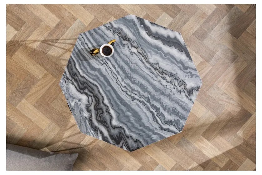 Massive home | Konferenční stolek DIAMOND NOBLES 69 CM šedý mramor