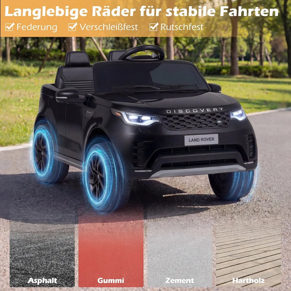Costway 12 V Land Rover dětské elektrické závěsné auto LED hudební bezdrátové