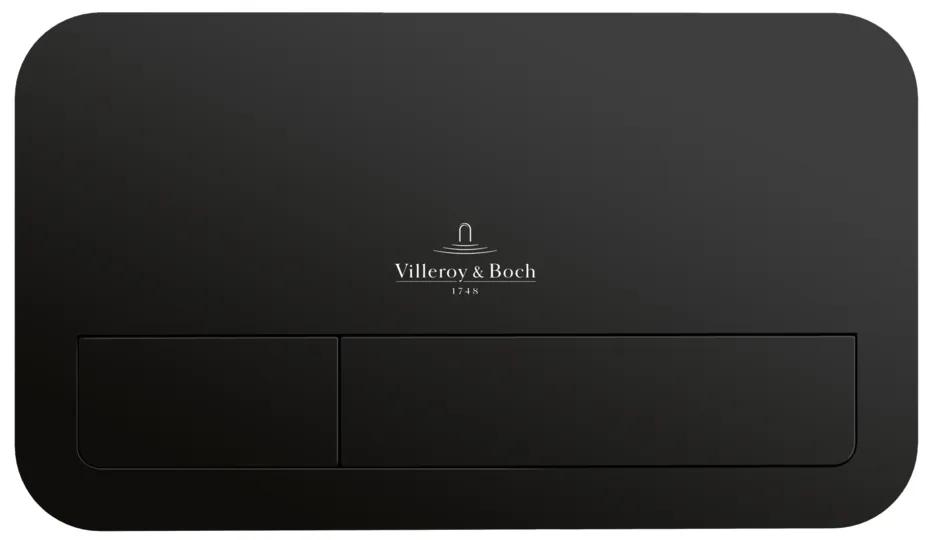 VILLEROY & BOCH Villeroy &amp; Boch ViConnect : M200 ovládací tlačítko k WC, Black Matt, 922490AN
