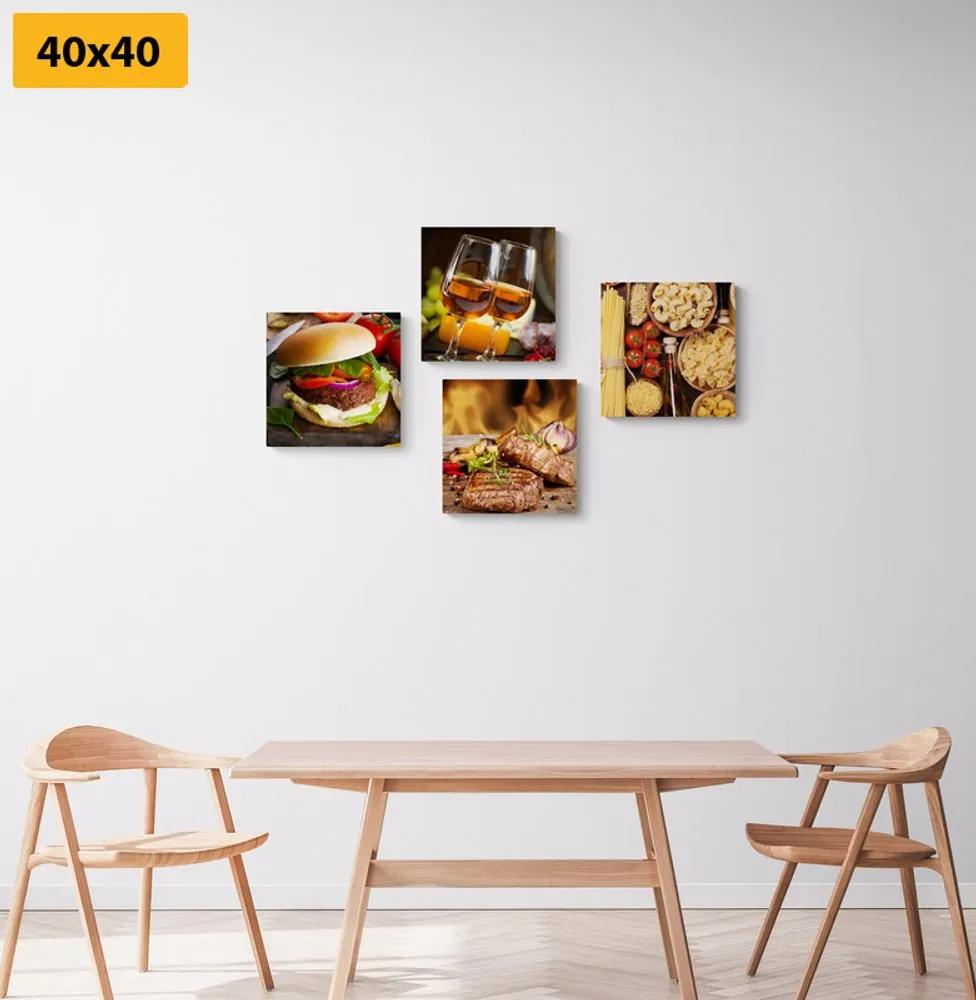 Set obrazů kulinářské umění Varianta: 4x 40x40