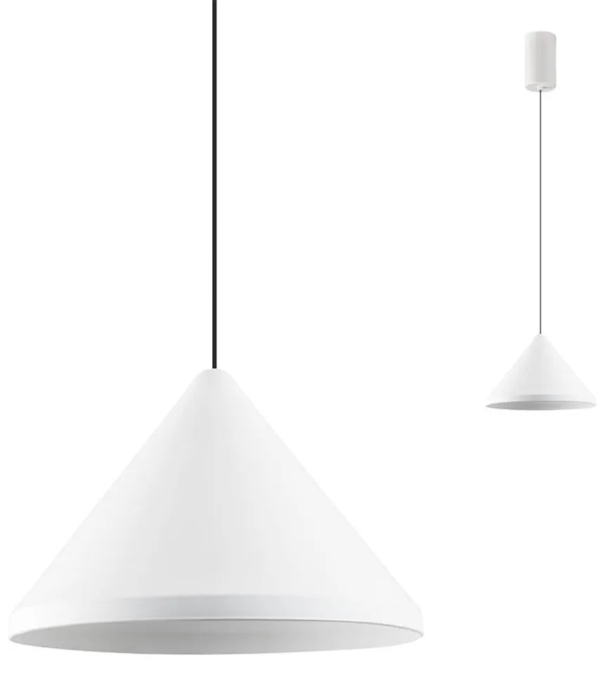 Redo 01-1984 závěsné LED svítidlo Eiko pískově bílé, 13W, 3000K, ø24cm