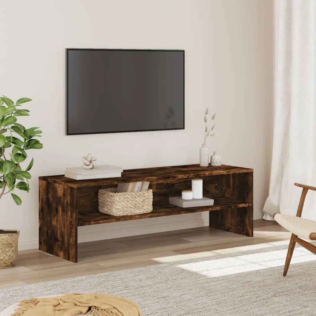 TV skříňka kouřový dub 120 x 40 x 40 cm kompozitní dřevo