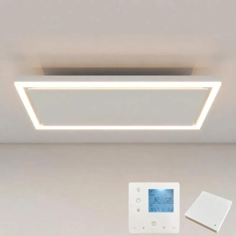 ByeCold | Stropní výkonný infrapanel | LED světlo | 1700W | 135x40 cm | Dálkový WiFi ovladač | Výhřevnost 30,9m² | 2CG1203-L
