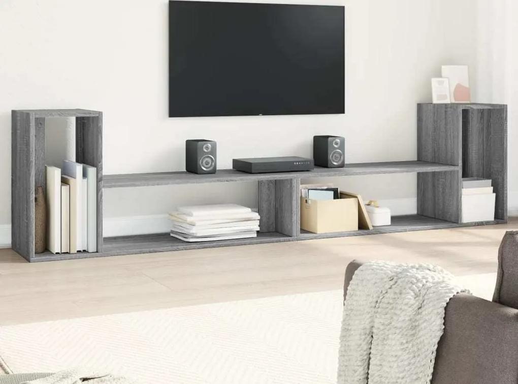 vidaXL TV skříňky 2 ks 75 x 30 x 50 cm kompozitní dřevo [840798] Barva: hnědý dub
