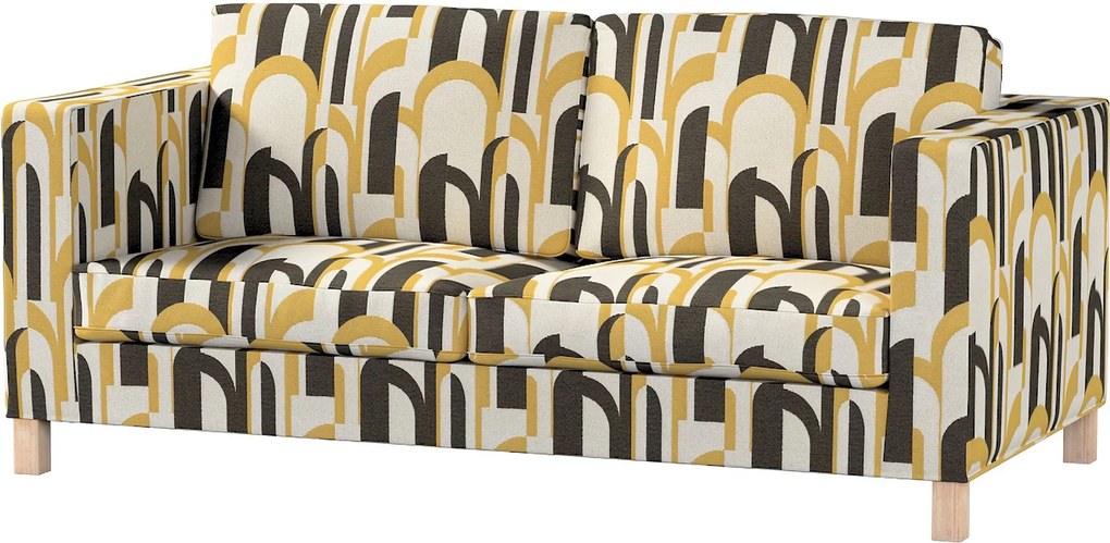 Potah na pohovku IKEA Karlanda rozkládací, krátký barva vícebarevná látka pletený vzor, vzorované
