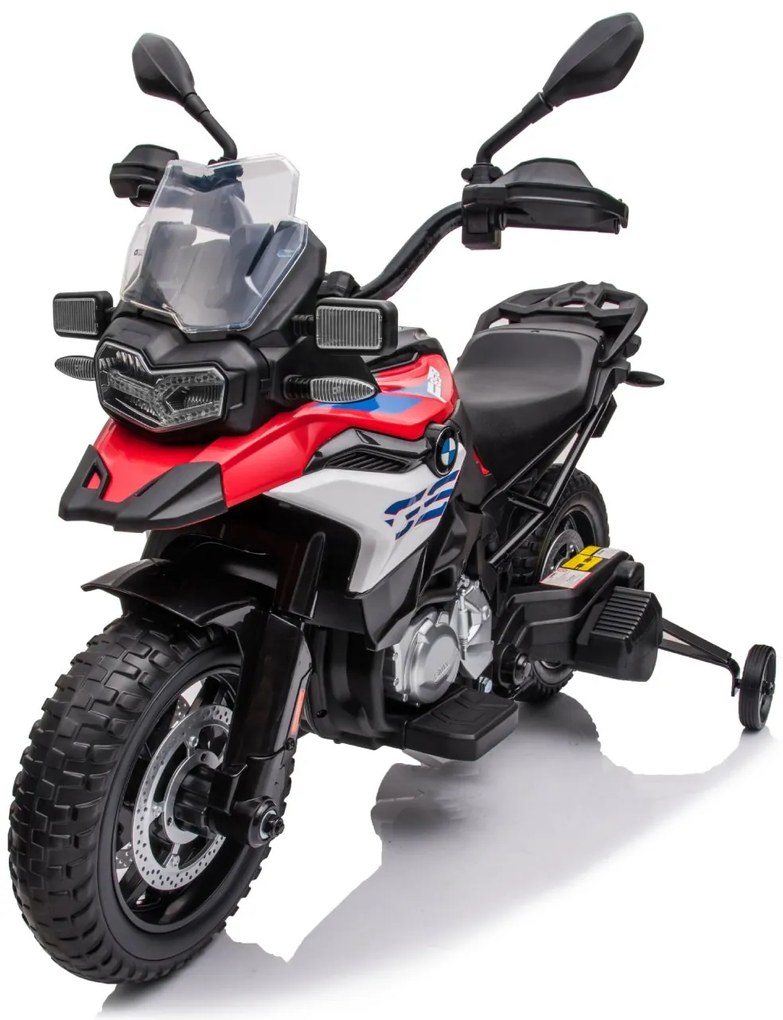 Dětská elektrická motorka BestBerg BBCC-80R – BMW F 850 GS / nosnost 30 kg / Li-Ion baterie / červená