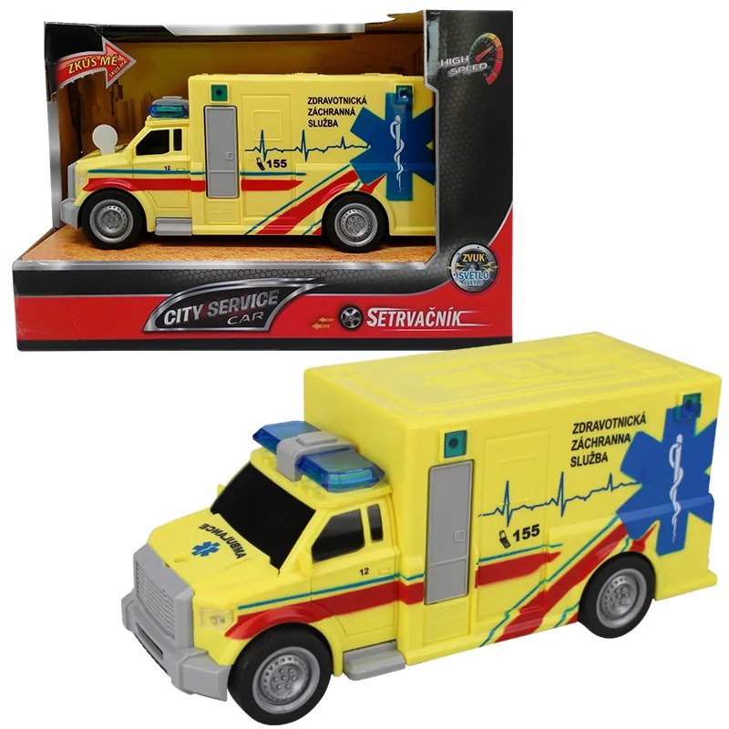 CITY SERVICE CAR - 1:20 Ambulance na setrvačník