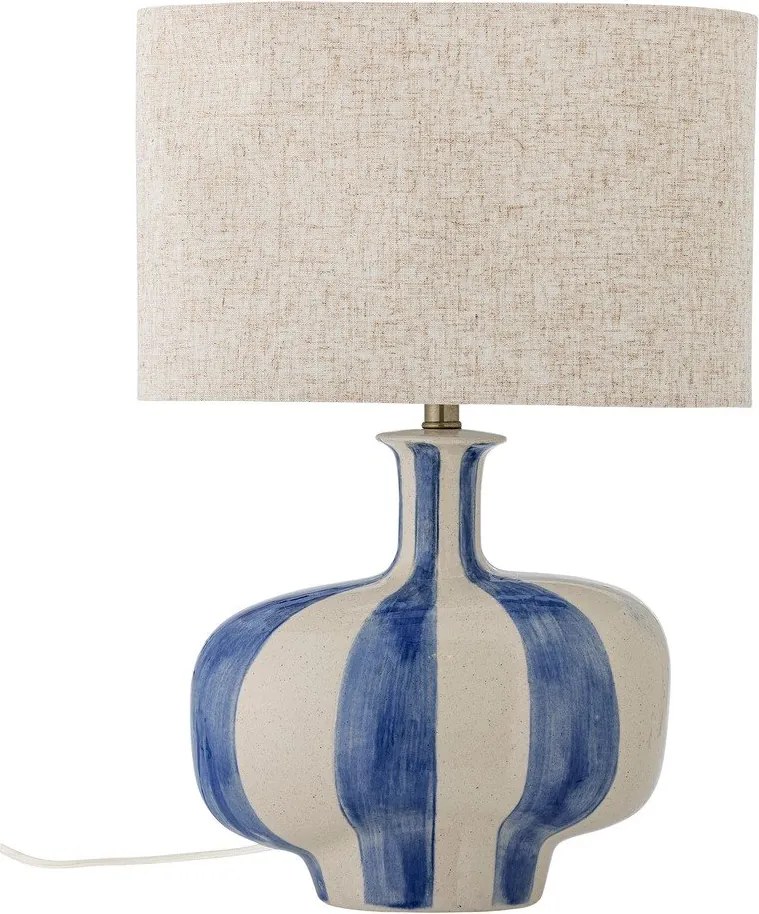 Keramická stolní lampa s textilním stínidlem (výška 46 cm) Alida – Bloomingville
