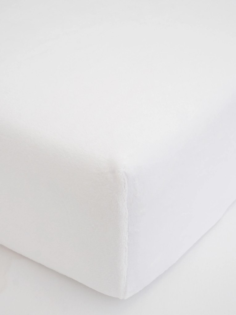 MK Lůžkoviny Prostěradlo mikroplyš Deluxe 140 × 200 cm – bílé