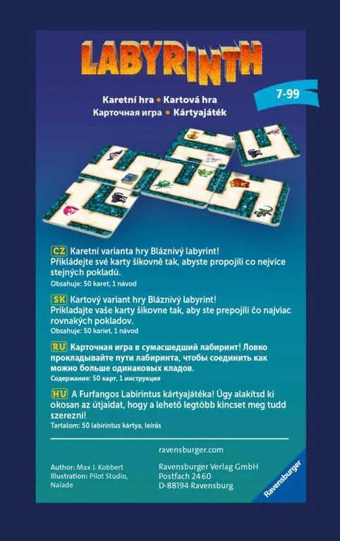 RAVENSBURGER Hra Labyrinth karetní *SPOLEČENSKÉ HRY* 2420929