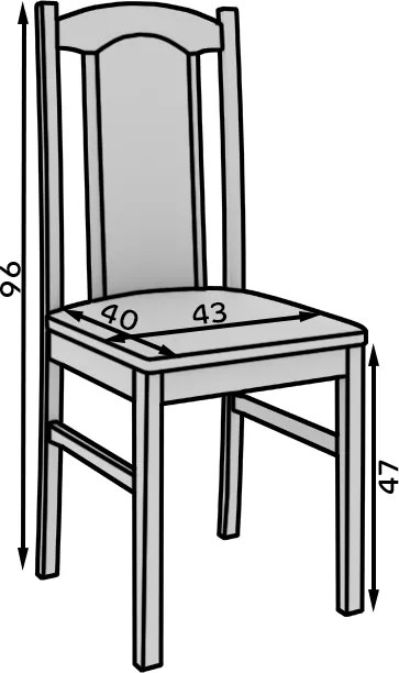 ADRK Furniture Židle Vos VII CH-VOS-VII-B-OP20