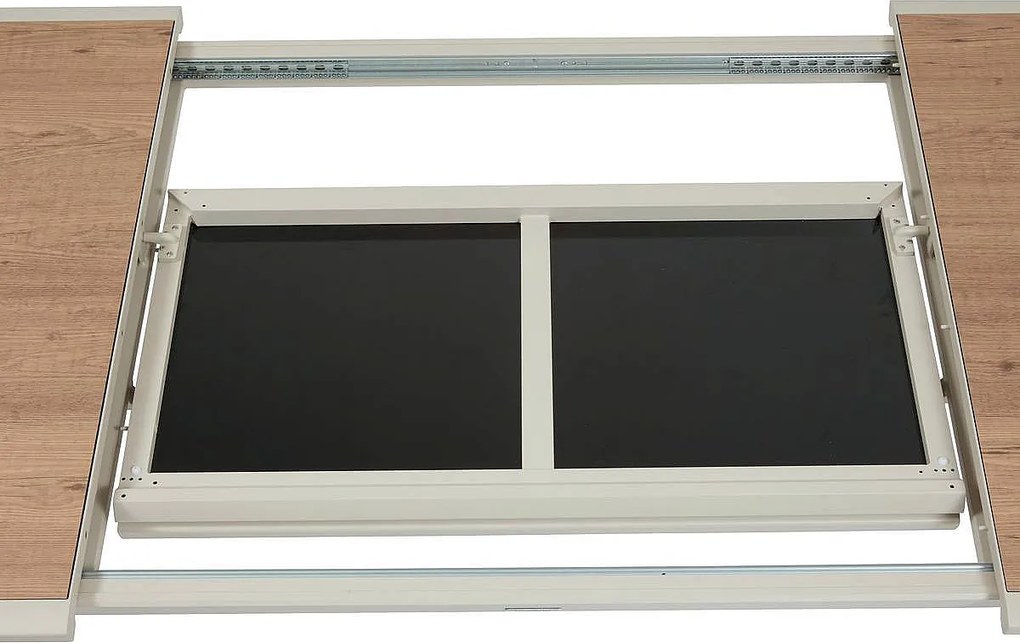 Hliníkový stůl NOVARA 170/264 cm (ivory)
