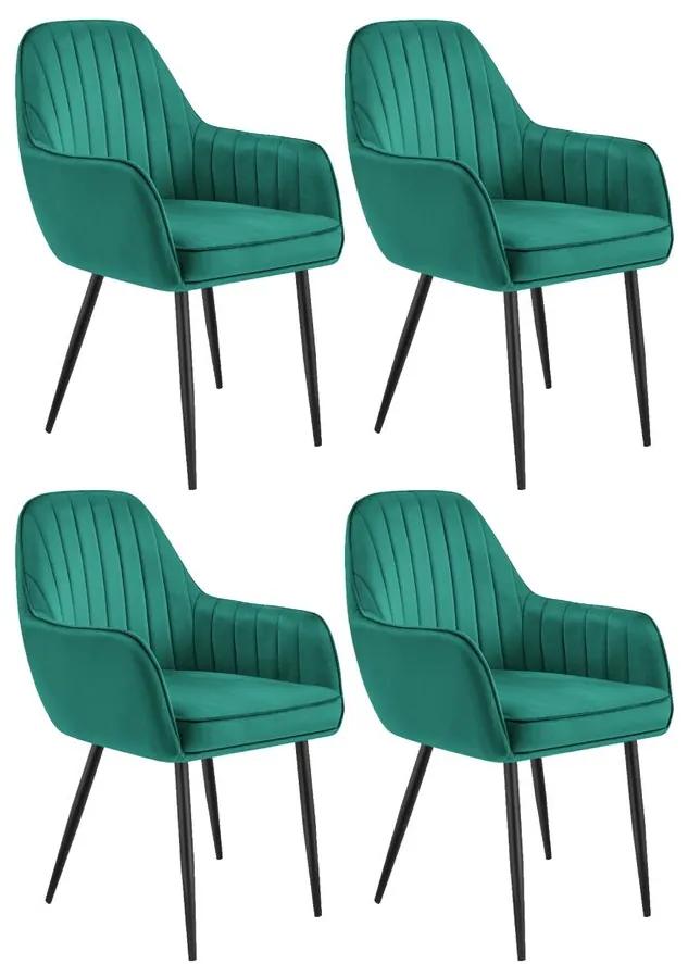 Huzaro Jídelní židle Prince 6.0, v setu 4 ks - zelená