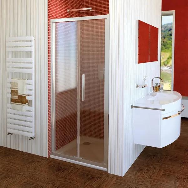 POLYSAN LUCIS LINE skládací sprchové dveře 900mm, čiré sklo