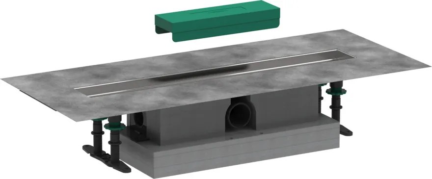 Hansgrohe uBox universal, úplná sada pro standardní instalaci - 800 pro vrchní sady sprchových žlabů, HAN-56024180