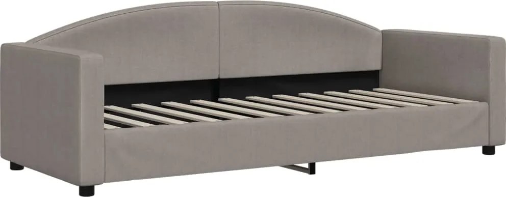 Válenda s přistýlkou a zásuvkami taupe 80 x 200 cm textil 3197240