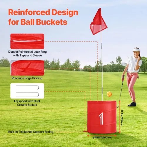 Backyard Golf Game 3jamková přenosná kyblíková golfová hra pro děti a dospělé