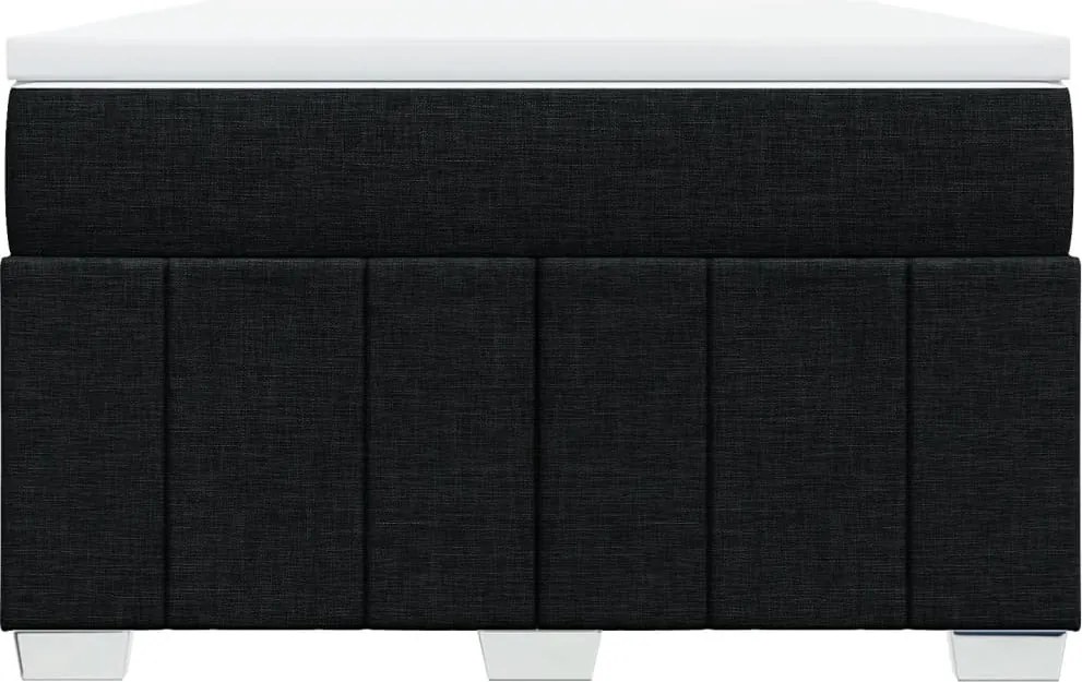 Box spring postel s matrací černá 120x190 cm textil 3285458