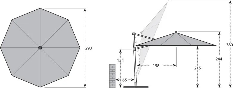 Derby RAVENNA SMART 300 cm antracit
